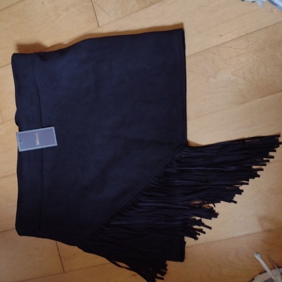 Milumia | Skirts | Cute Black Fringe Mini Skirt Milumia Xl | Poshmark